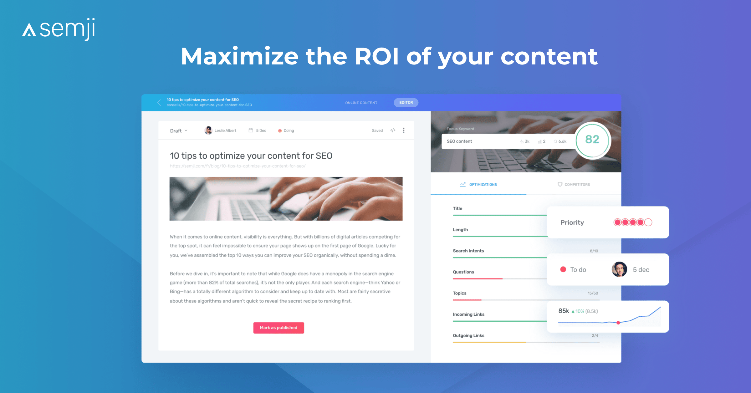Semji: the AI platform for your SEO & Content Marketing